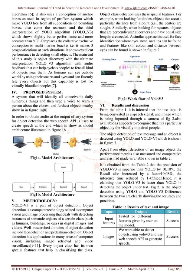 Real Time Object Detection with Audio Feedback using Yolo v3 | PDF