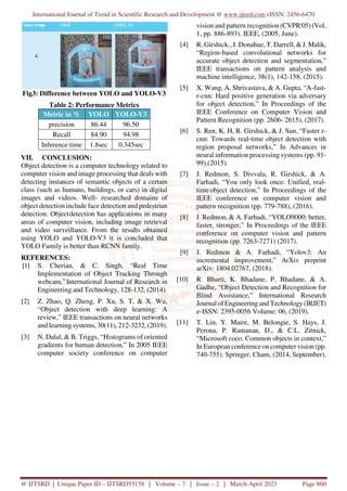 Real Time Object Detection with Audio Feedback using Yolo v3 | PDF