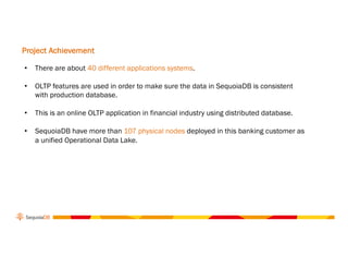 Building Operational Data Lake using Spark and SequoiaDB with Yang Peng | PPT