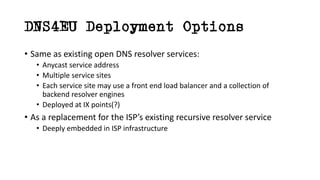 RIPE 86: DNS in EU before dns4EU | PDF