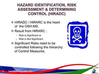 Occupational Safety and Health Management System | PDF