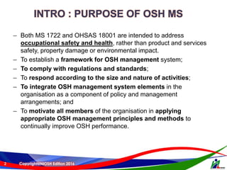 Occupational Safety and Health Management System | PDF