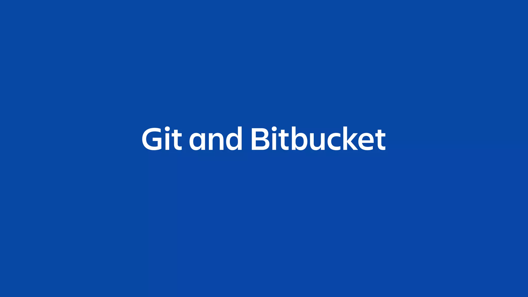 Bigger, Better Bitbucket: Growing Git with Data Center | PPT