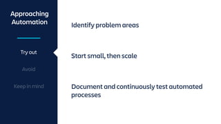I, Robot. I, Human: How to Balance Automation and Human Interactions in ...