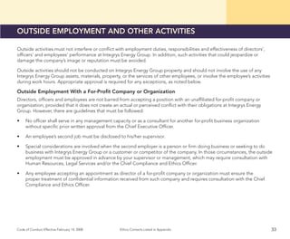 integrys governance codeofconduct | PPT