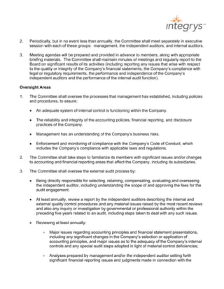 integrys governance audit comm | PDF | Financial Regulation | Economy