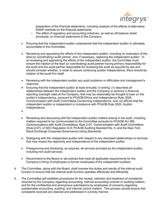integrys governance audit comm | PDF | Financial Regulation | Economy