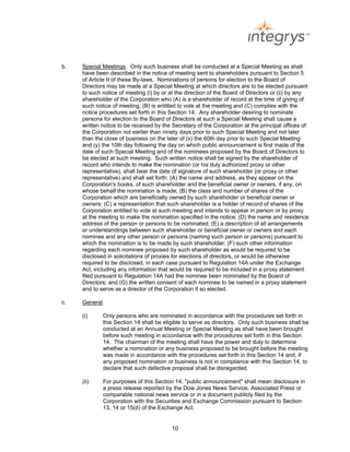 integrys by laws | PDF