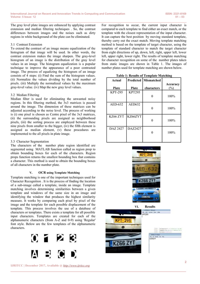 Number Plate Recognition Pdf