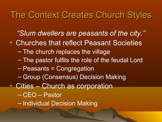 Church in the Midst of the Culture of Poverty | PPT