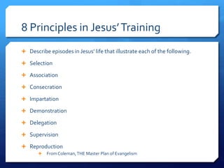 TUL530-7 Jesus' Training Patterns | PPT