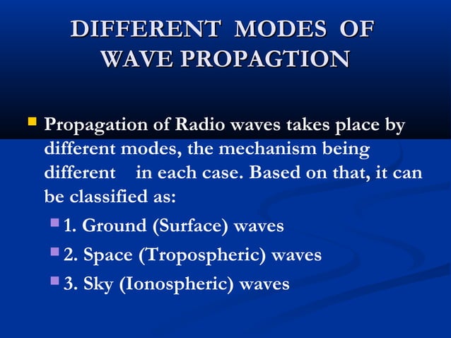 wave propagation | PPT | Physics | Science