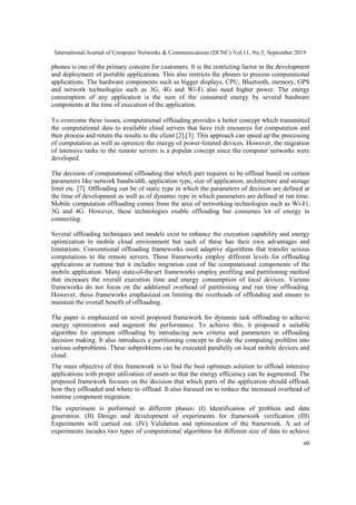 ENERGY EFFICIENT COMPUTING FOR SMART PHONES IN CLOUD ASSISTED ENVIRONMENT | PDF