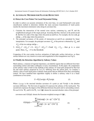 Estimating the Crest Lines on Polygonal Mesh Models by an Automatic Threshold | PDF