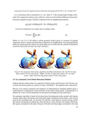 Estimating the Crest Lines on Polygonal Mesh Models by an Automatic Threshold | PDF