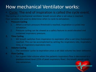 Mechanical ventilation in congenital heart defect | PPTX