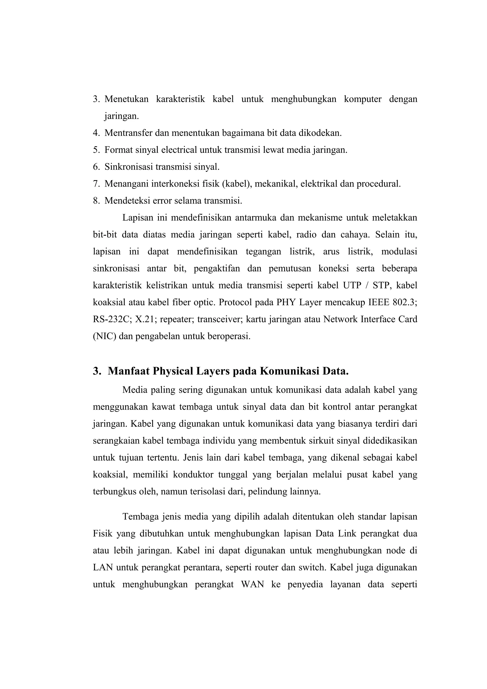 Makalah physical layer | DOC