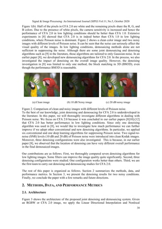 COMPARISON OF DENOISING ALGORITHMS FOR DEMOSACING LOW LIGHTING IMAGES ...