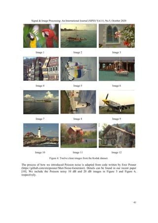 COMPARISON OF DENOISING ALGORITHMS FOR DEMOSACING LOW LIGHTING IMAGES USING CFA 2.0 | PDF ...