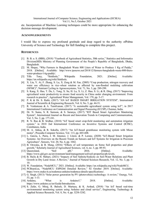 IOT BASED SMART IRRIGATION SYSTEM BY EXPLOITING DISTRIBUTED SENSORIAL NETWORK | PDF
