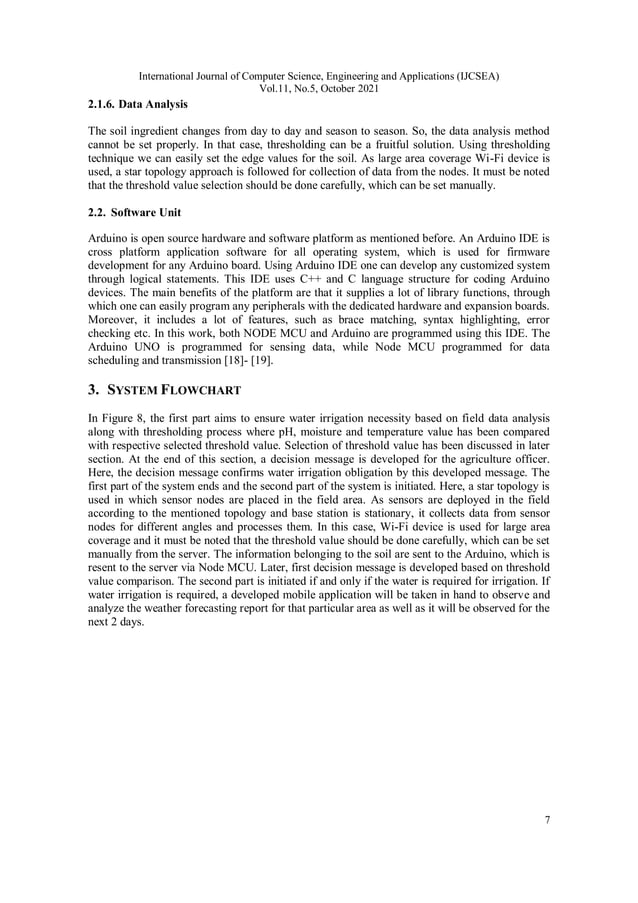 IOT BASED SMART IRRIGATION SYSTEM BY EXPLOITING DISTRIBUTED SENSORIAL NETWORK | PDF