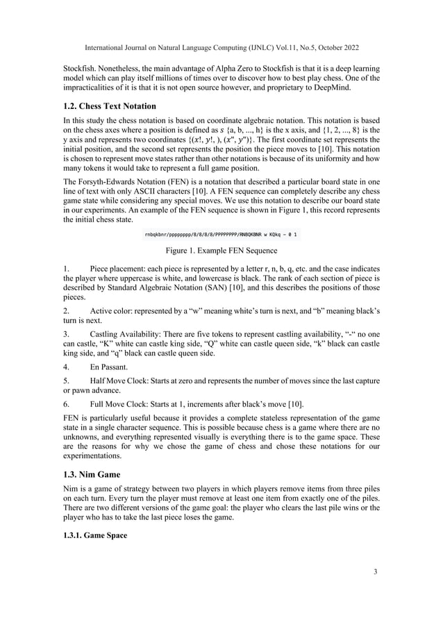 LEARNING CHESS AND NIM WITH TRANSFORMERS | PDF