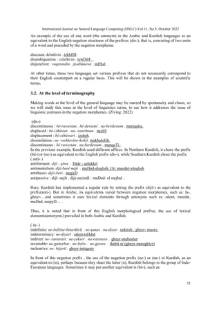 A CONTRASTIVE STUDY OF THE NEGATION MORPHEMES ( ENGLISH, KURDISH AND ...