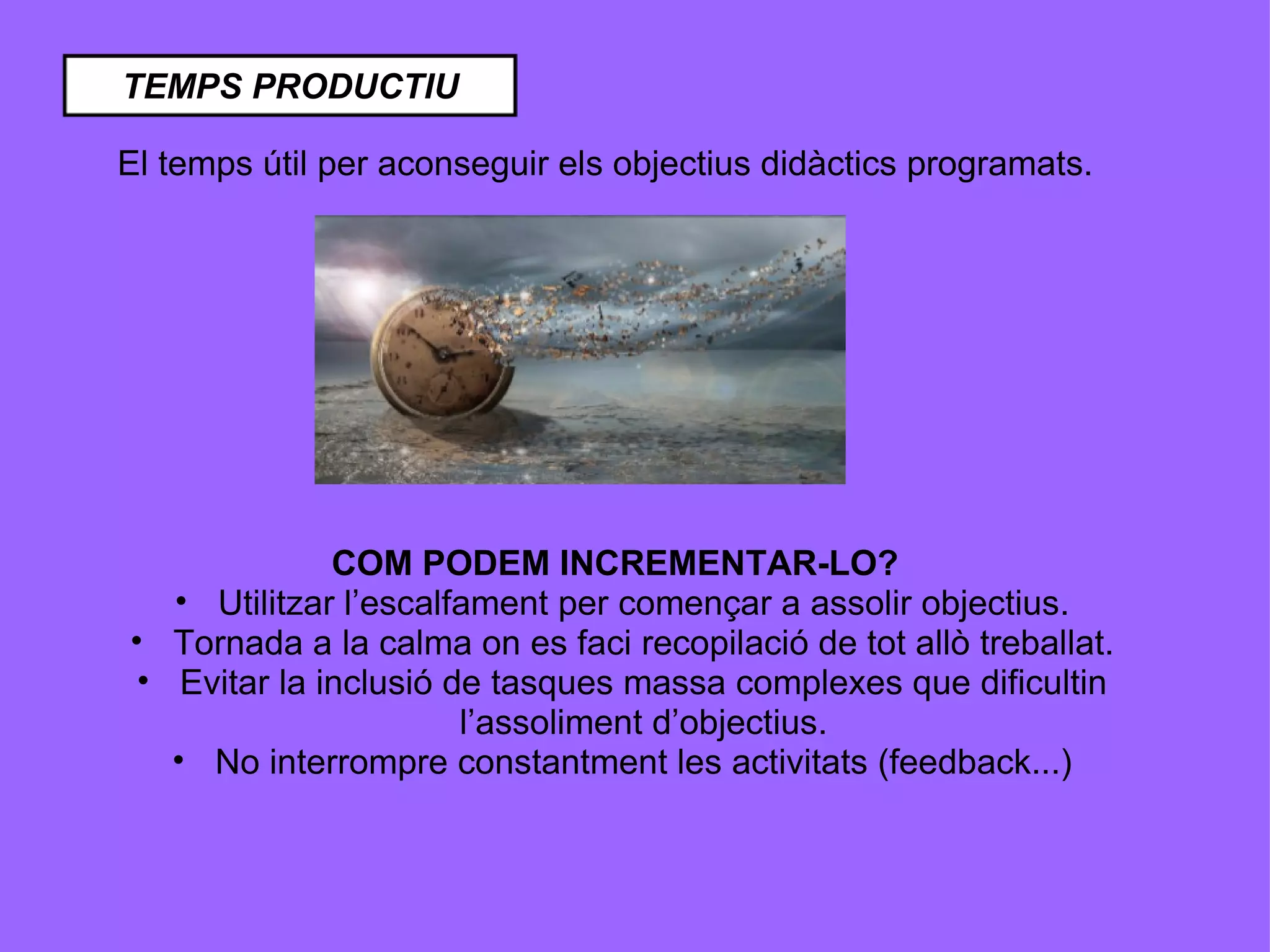 TEMPS DE PRÀCTICA | PPT