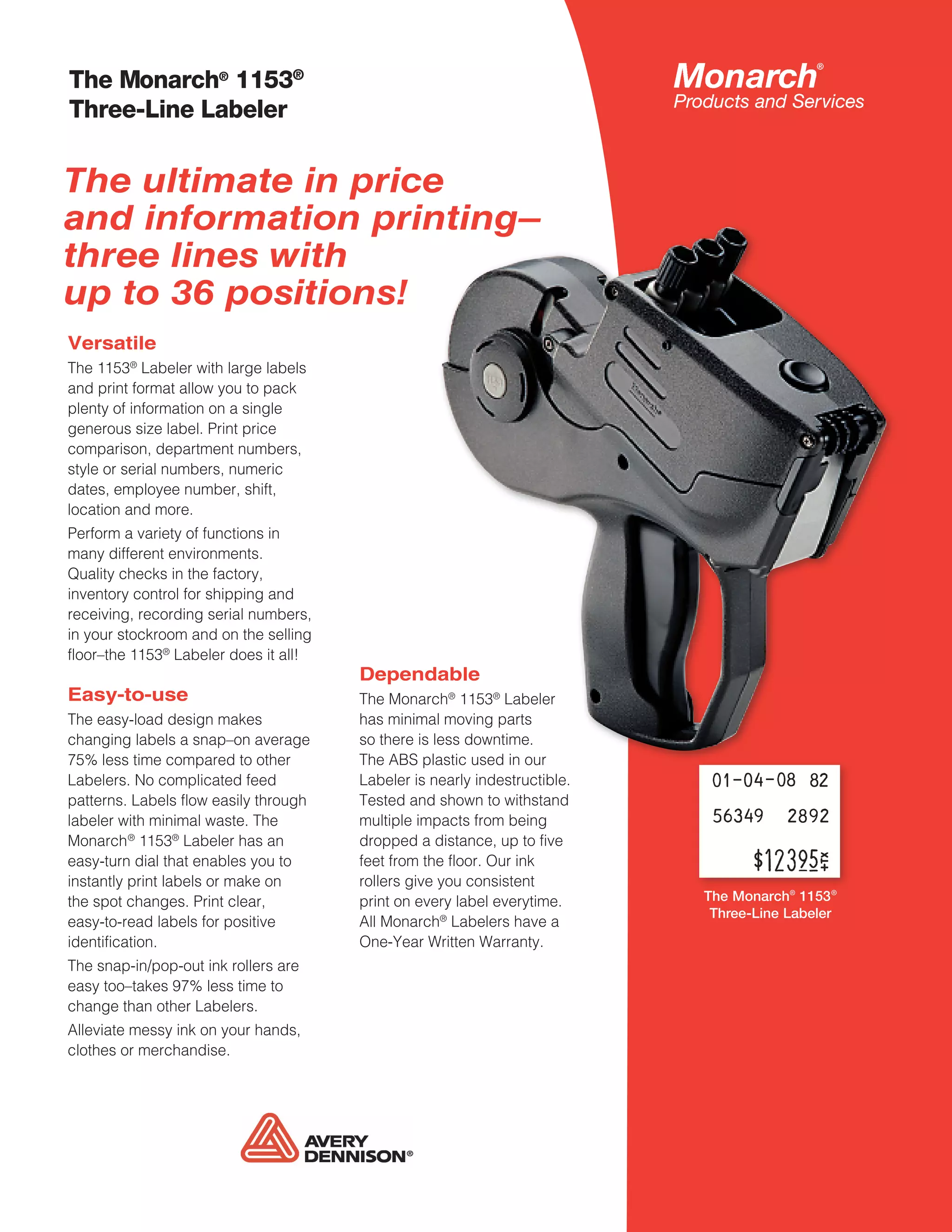 Monarch 1153 Price Gun [Pricinggunsworld.com] | PDF