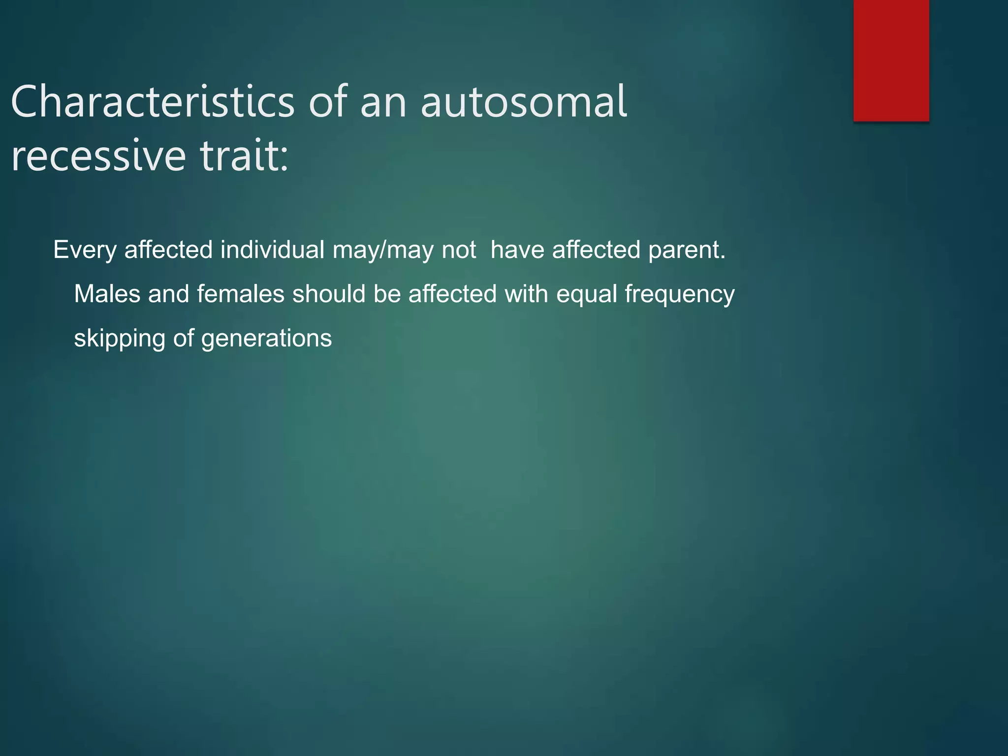Inheritance Autosomal And Sex Linked Ppt