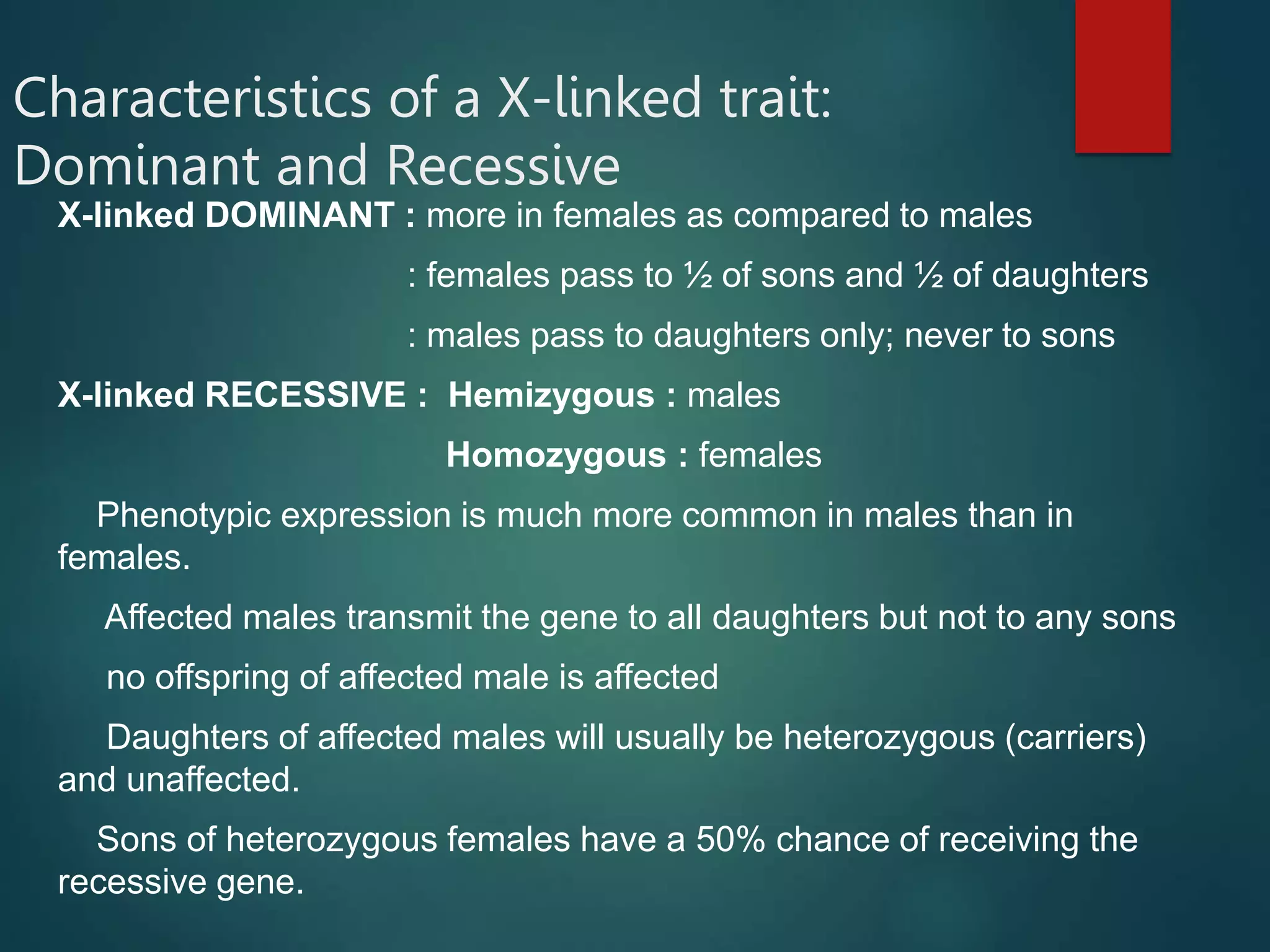 Inheritance Autosomal And Sex Linked Ppt