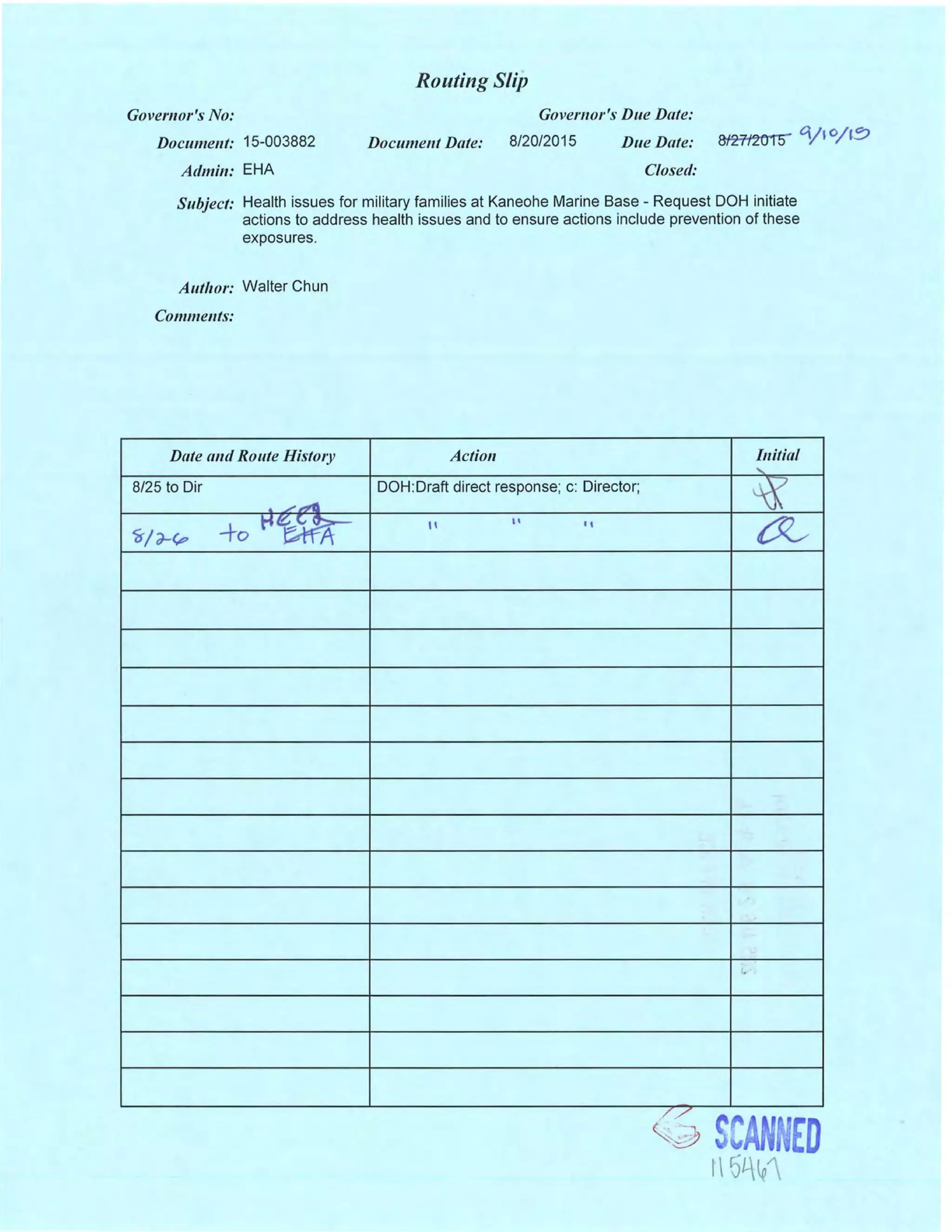 Letter from Dr Walter Chun to DOH | PDF