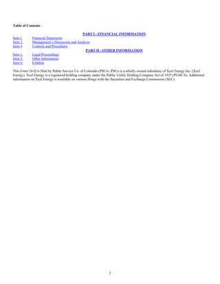 xcel energy 10q PSCo | PDF