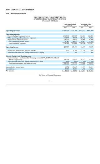 xcel energy SPS10QQ22007 | PDF