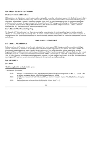 xcel energy SPS_Q305_10Q | PDF | Stocks and Bonds | Personal Investing