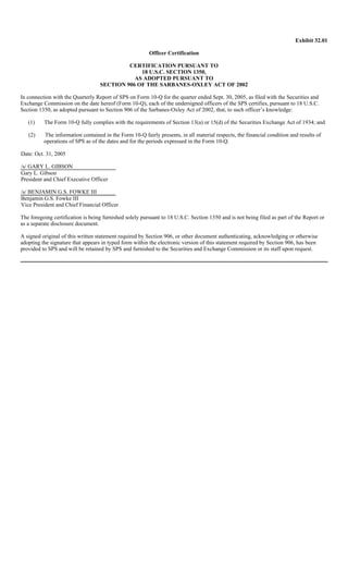 xcel energy SPS_Q305_10Q | PDF | Stocks and Bonds | Personal Investing