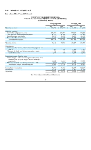 xcel energy SPS_Q305_10Q | PDF | Stocks and Bonds | Personal Investing