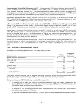 xcel energy Q308_release | PDF