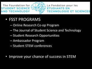 FSST Presentation | PPTX | Undergraduate Education | College Education