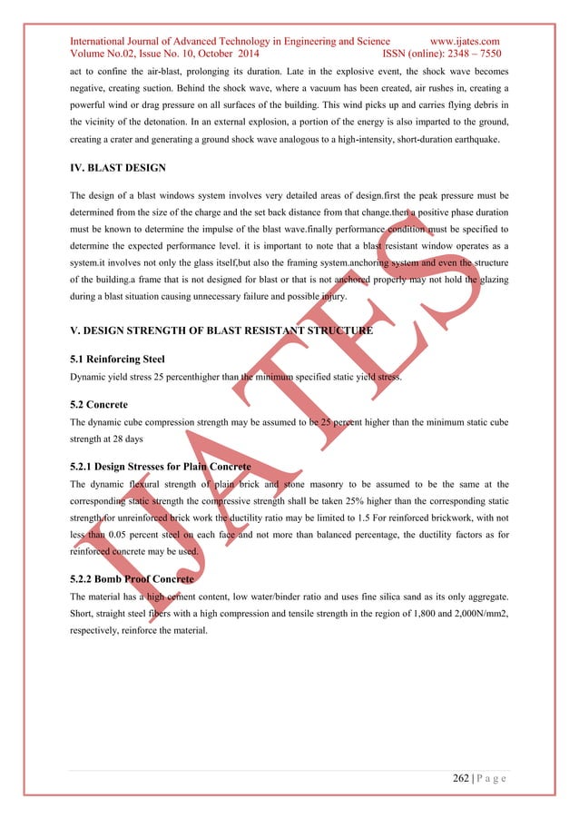 Blast resistant structure | PDF