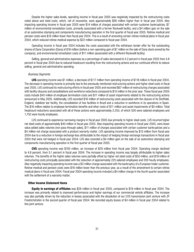 Arvinmeritor armannual06 | PDF