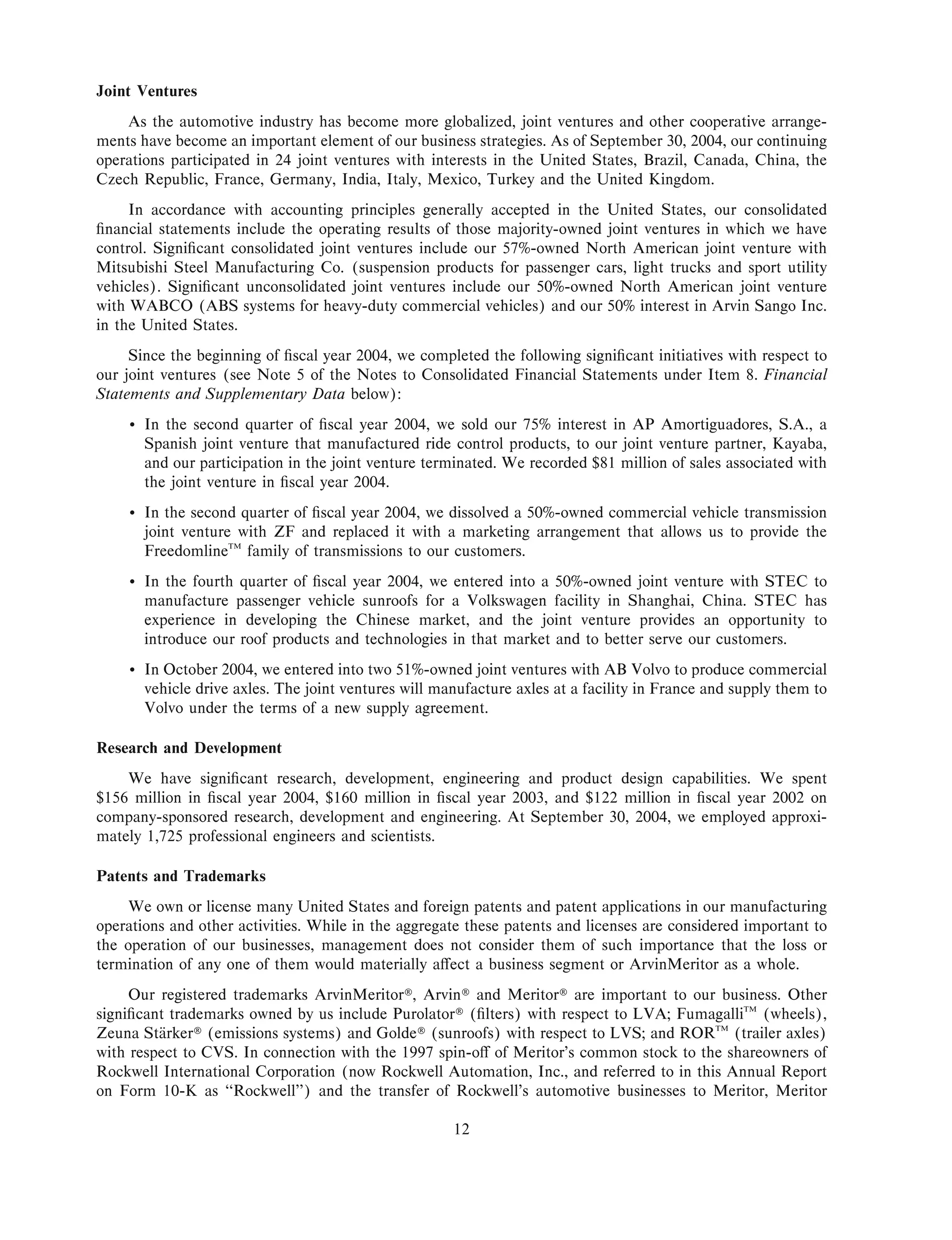 Arvinmeritor 2004 Annual Report | PDF