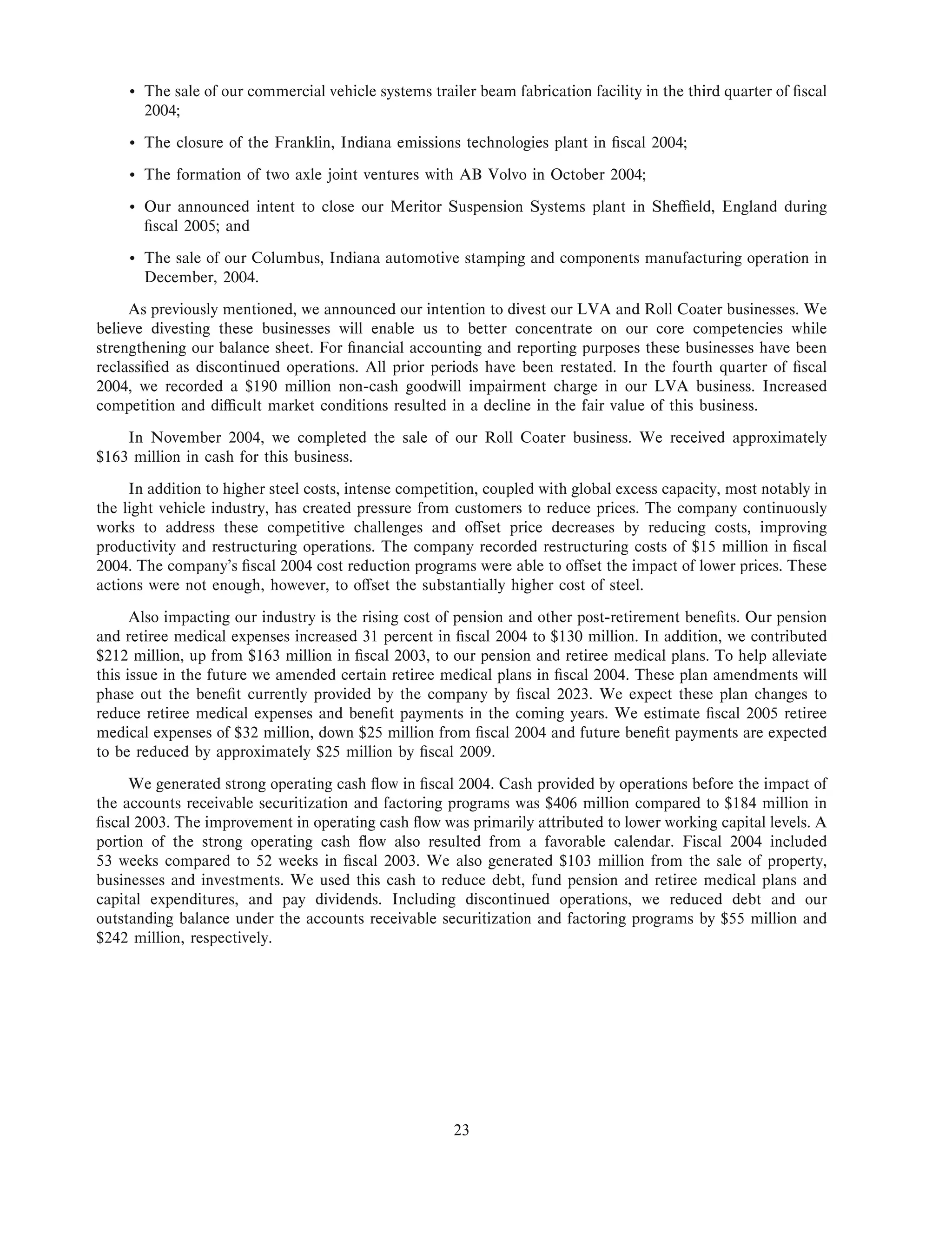 Arvinmeritor 2004 Annual Report | PDF