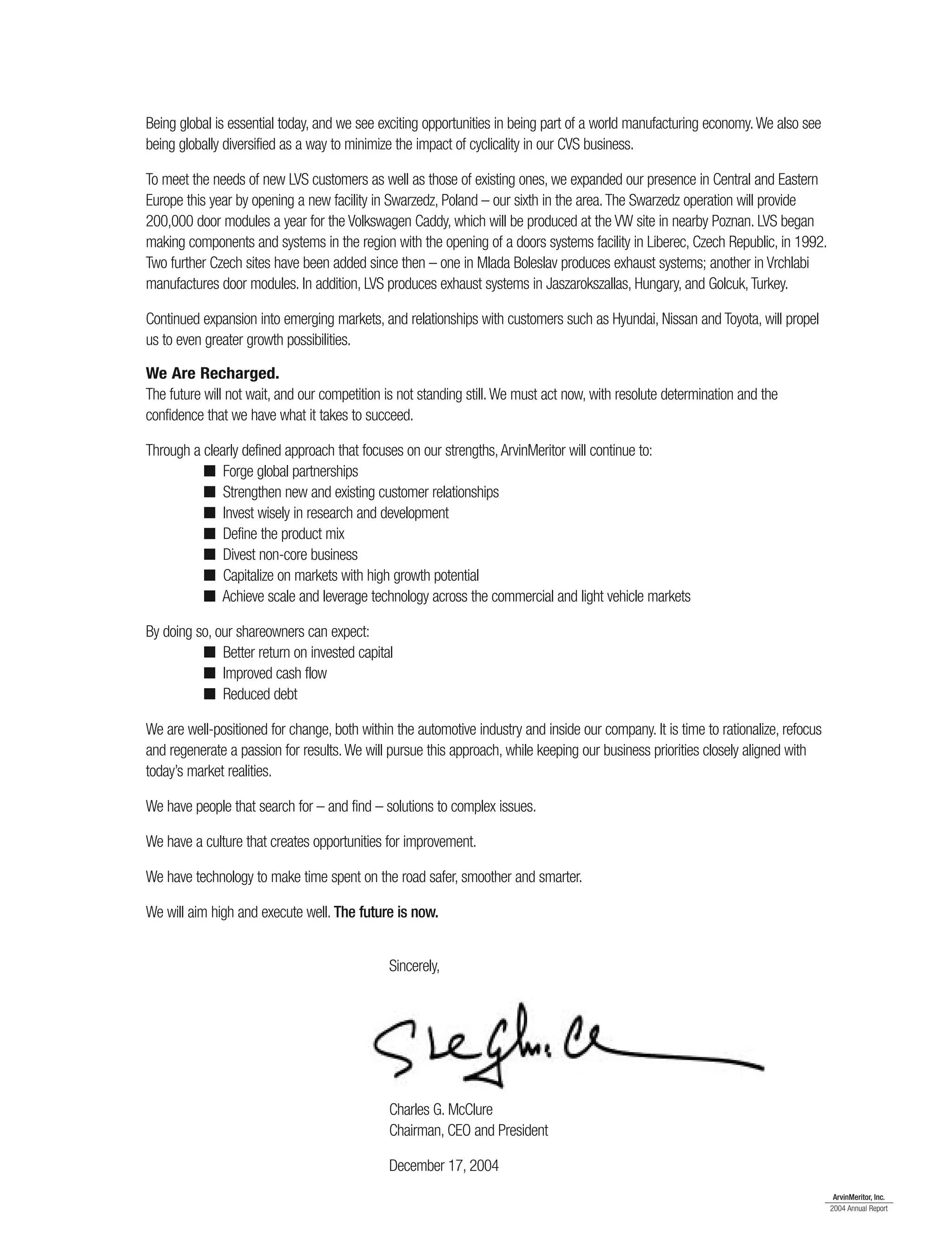 Arvinmeritor 2004 Annual Report | PDF