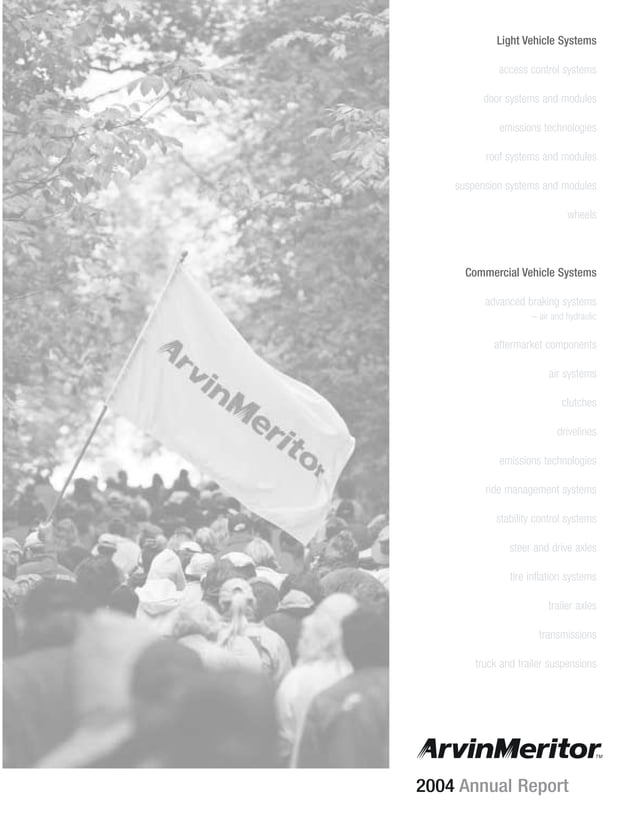 Arvinmeritor 2004 Annual Report | PDF