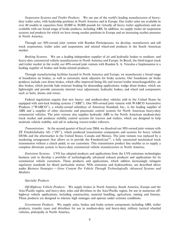 Arvinmeritor 2004 Annual Report | PDF