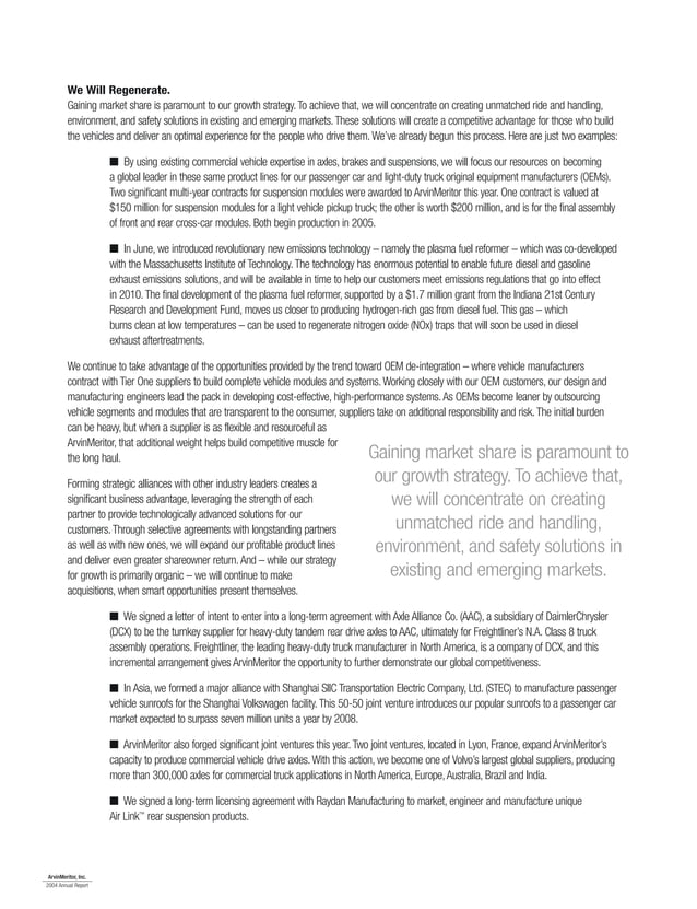 Arvinmeritor 2004 Annual Report | PDF