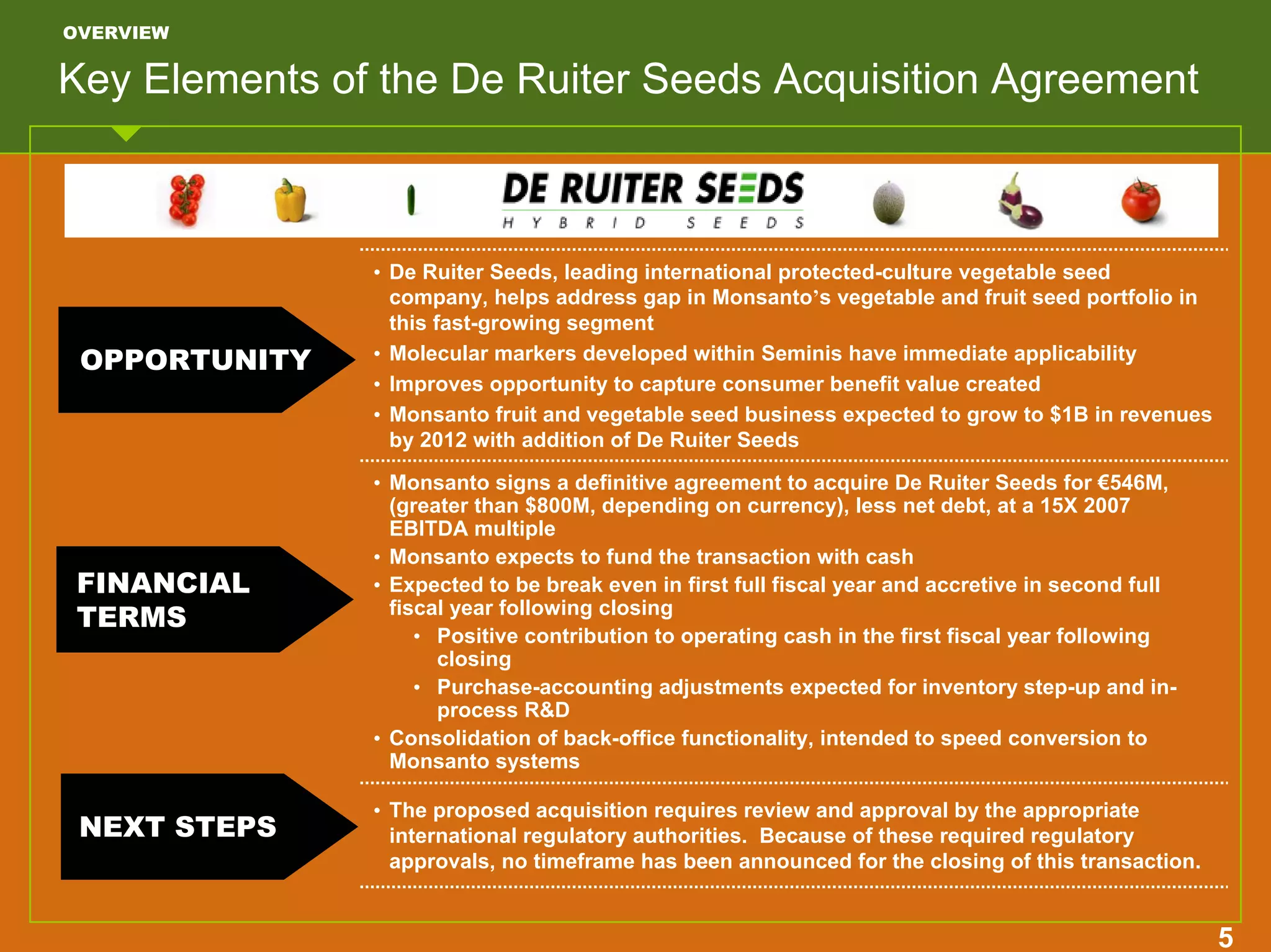 monsanto deruiter_seed_acquisition | PPT