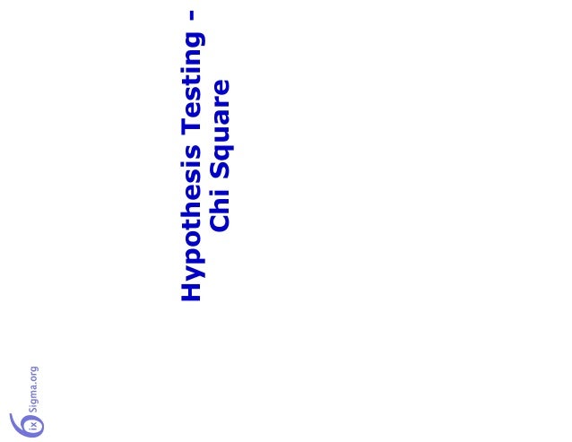 056 Hypothesis Testing Chi Square