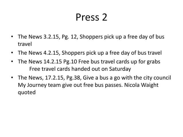 Give a Bus a Go! Slideshare | PPT